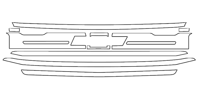 Grille Kit | CHEVROLET SILVERADO 2500HD LTZ 2024 – NOCHIP.US