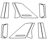 B C D Pillars Kit | FORD BRONCO SPORT 2024 – NOCHIP.US